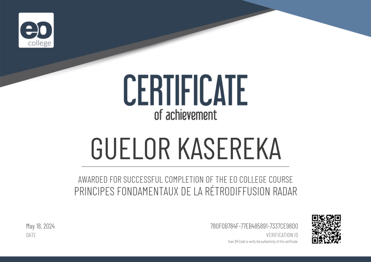 Certificate Verification – EO College